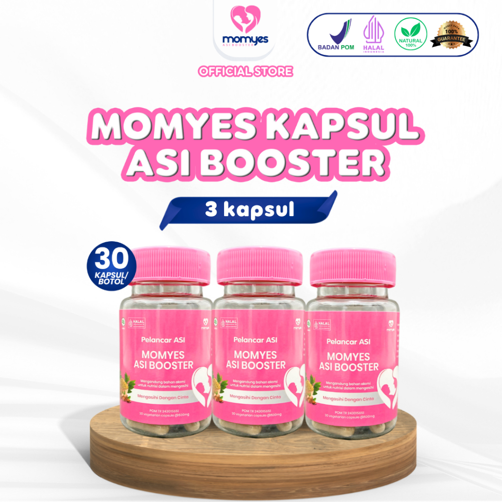 Jual MOMYES ASI BOOSTER - 90 Kapsul - Pelancar ASI - Bundling 3 Botol ...