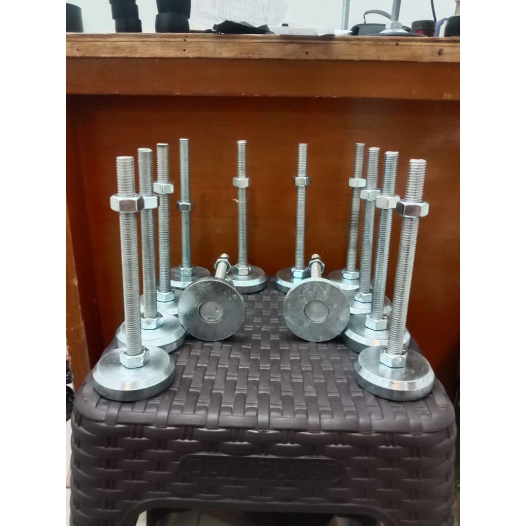 Jual Kaki meja adjuster conveyor HEAVY DUTY M-12X15CM (galvanis ...