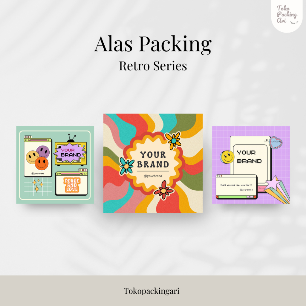Jual Alas Packing | Retro and Gradation Series | FREE PLASTIK | Paper ...