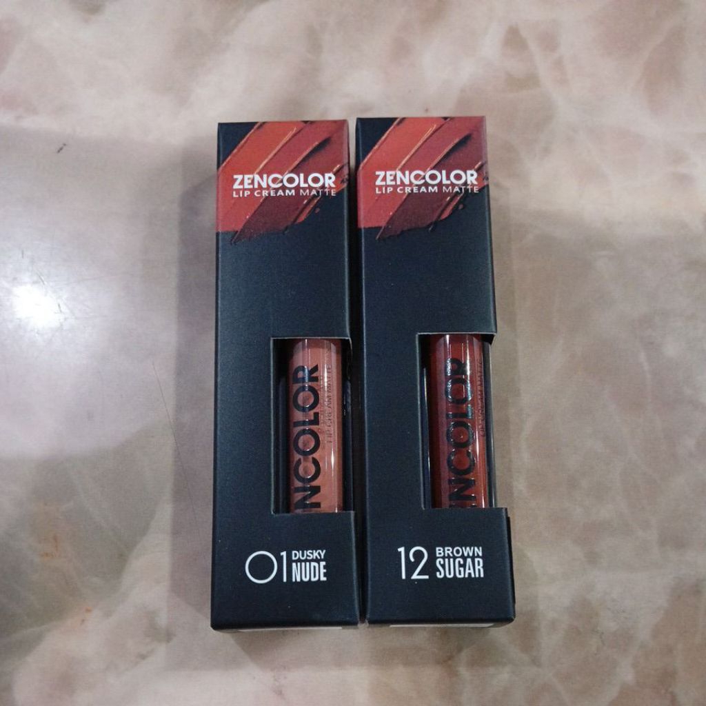 Jual ORIGINAL ZENCOLOR Urban Lip Cream Varian Ombre 2 pcs | Shopee ...