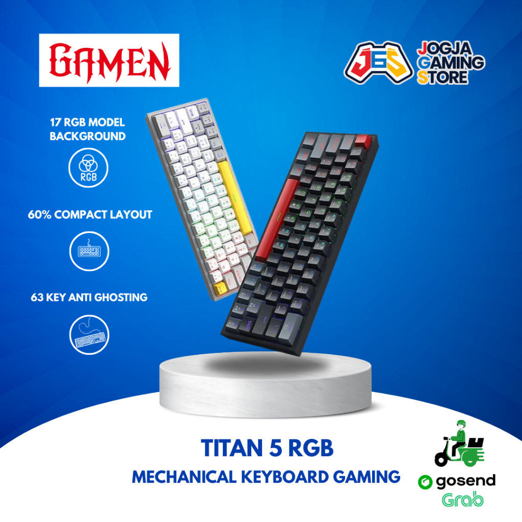 Jual GAMEN Titan 5 All Series Keyboard Gaming Computer Mechanical 60% ...