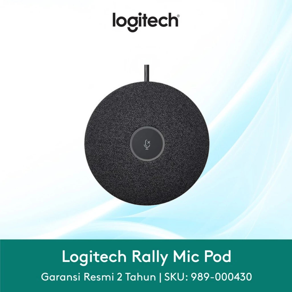 Jual Logitech Mic Pod For Rally - Mic Pod Logitech Rally - Garansi ...