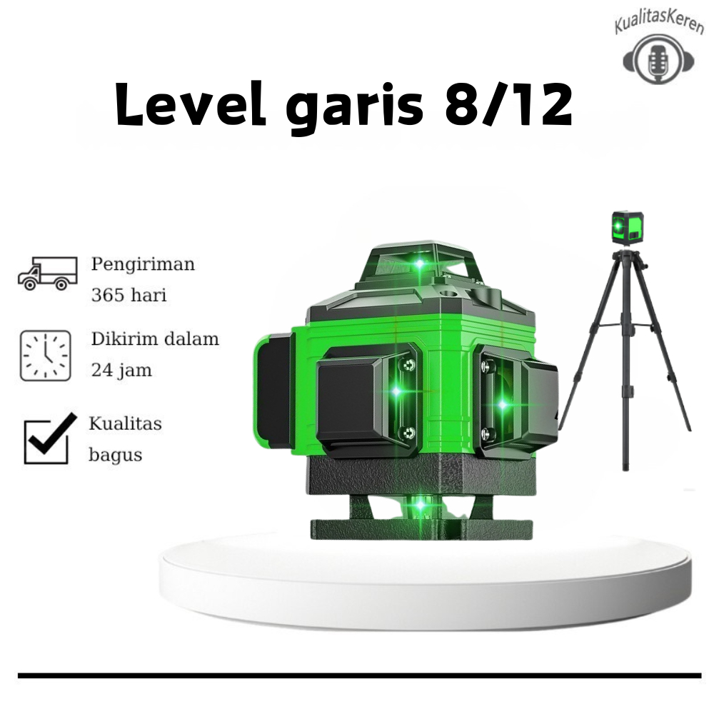 Jual Waterpas Laser 4D Digital 8/12 Garis - Alat Leveling Bangunan ...