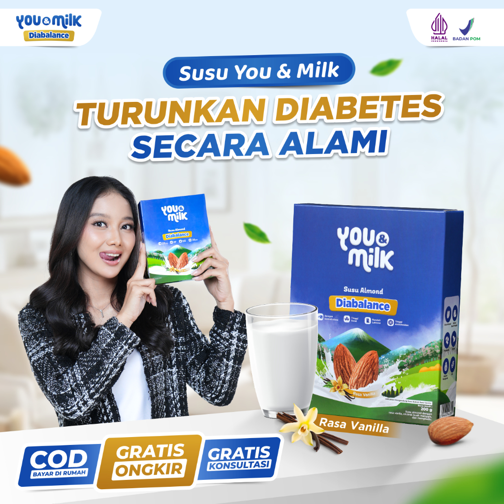 Jual Susu You and Milk Diabalance Susu Almond Multigrain Stevia Bantu ...