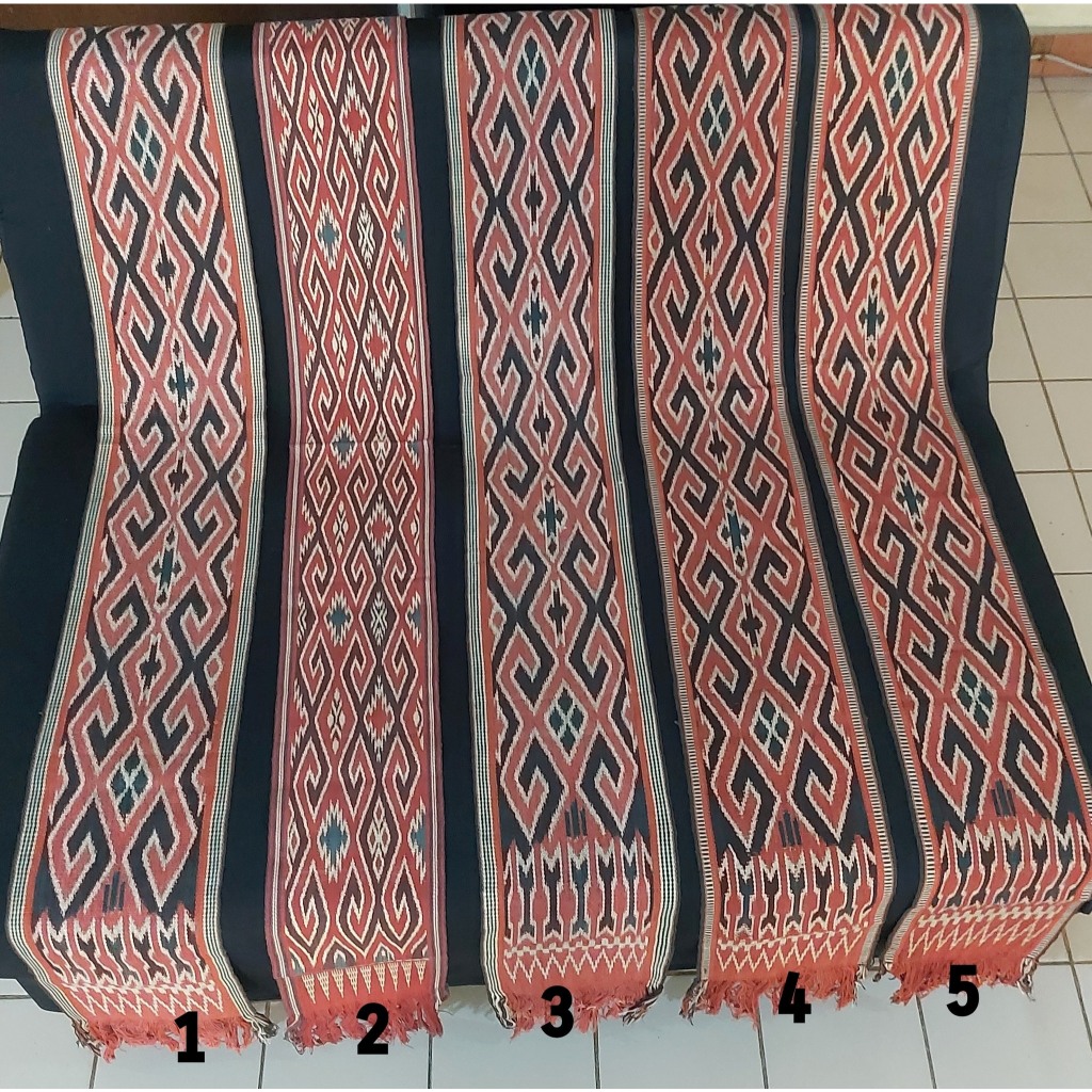 Jual SE 4259 dst Selendang tenun Sekomandi merah pewarna alam ...