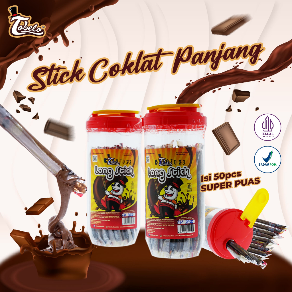 Jual Tobelo Long Stick Jar 250gr Camilan Coklat Manis Halal BPOM ...