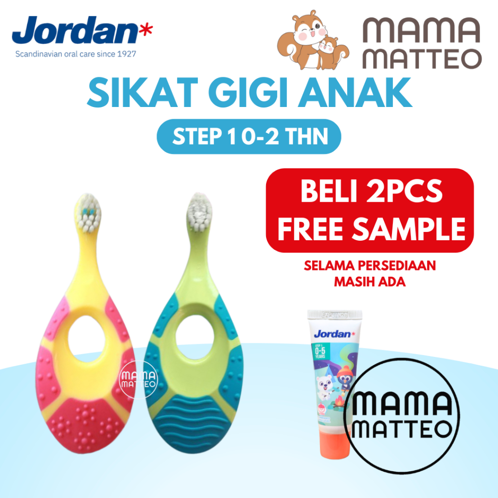 Jual JORDAN Oral Care Kids Step 1 0 - 2 Tahun / Sikat Gigi Anak ...