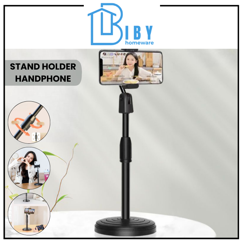 Jual BIBY Stand Holder HP Handphone Penyangga Broadcasting Putar 360 ...