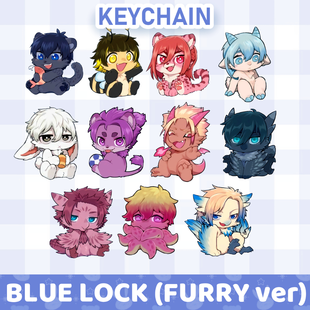Jual Ganci / Gantungan Kunci Akrilik ANIME BLUE LOCK (FURRY Ver ...