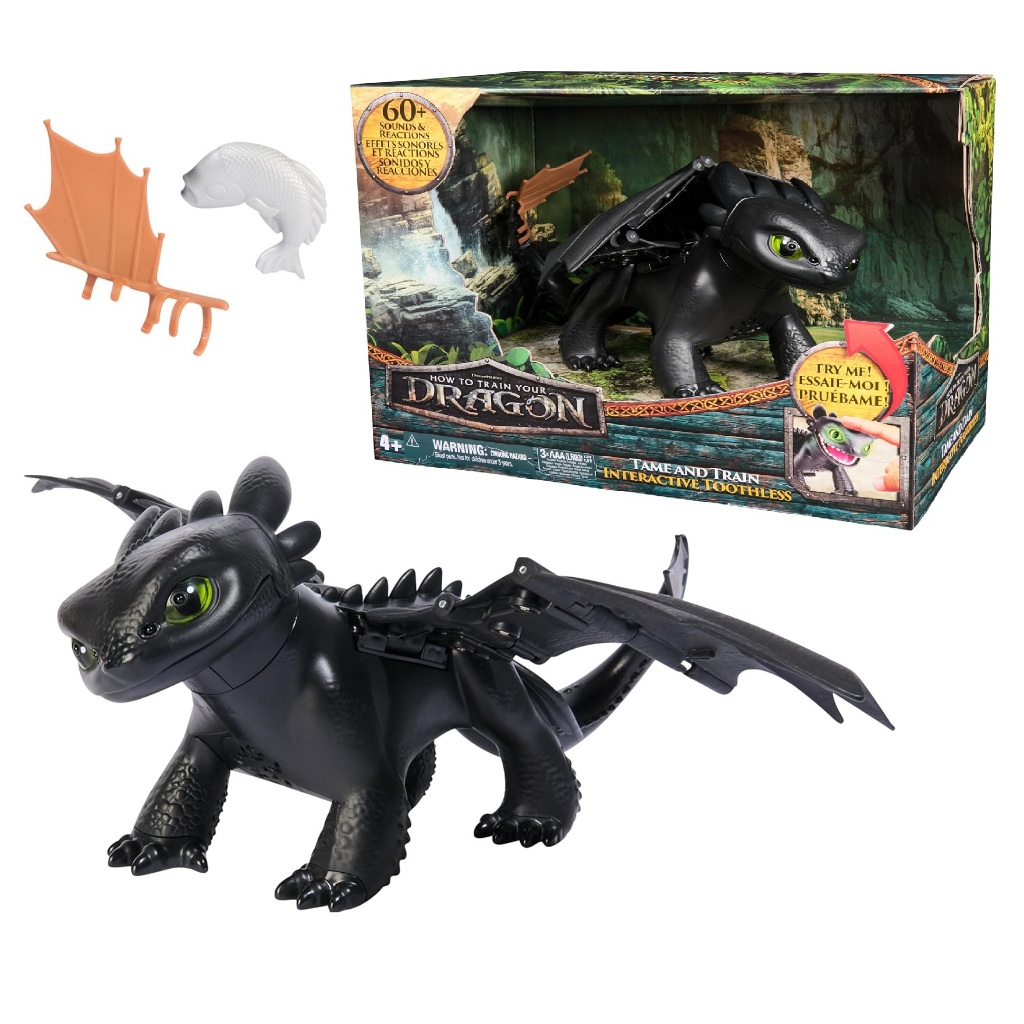 Jual How to Train Your Dragon Tame & Train Interactive Toothless with ...