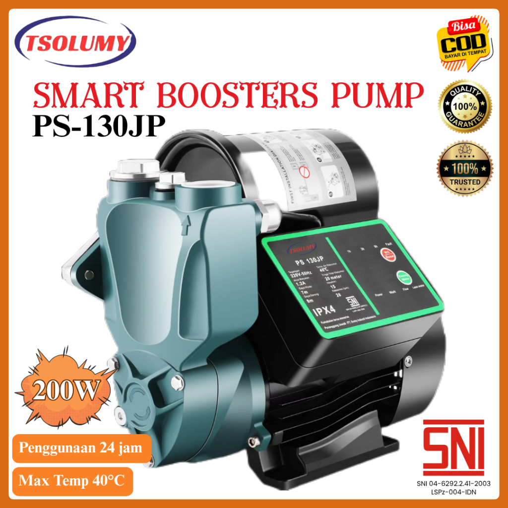 Jual Tsolumy Pompa Air Otomatis Pompa Air Listrik PS-130JP Pompa ...