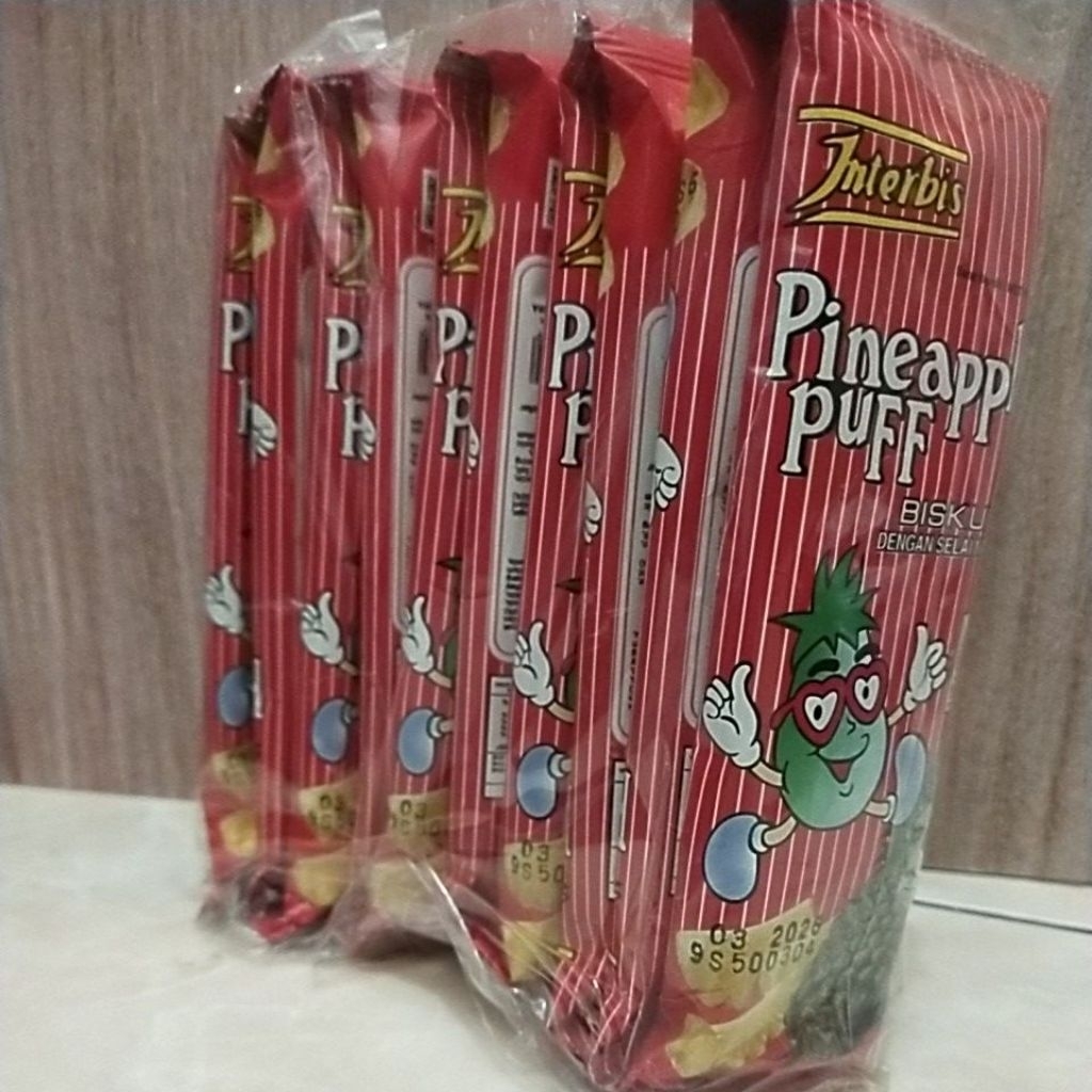 Jual Biskuit Interbis dengan selai nanas / krim kacang isi 10 pcs ...