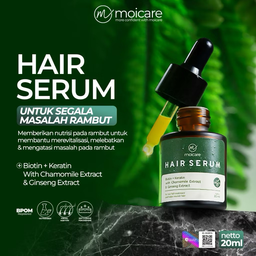 Jual COD|Moicare Hair Serum - Anti Hair Fall Treatment With Biotin ...