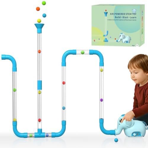 Jual STEM Air-Powered Building Toys Educational Air Tubes Toy& Turbine ...