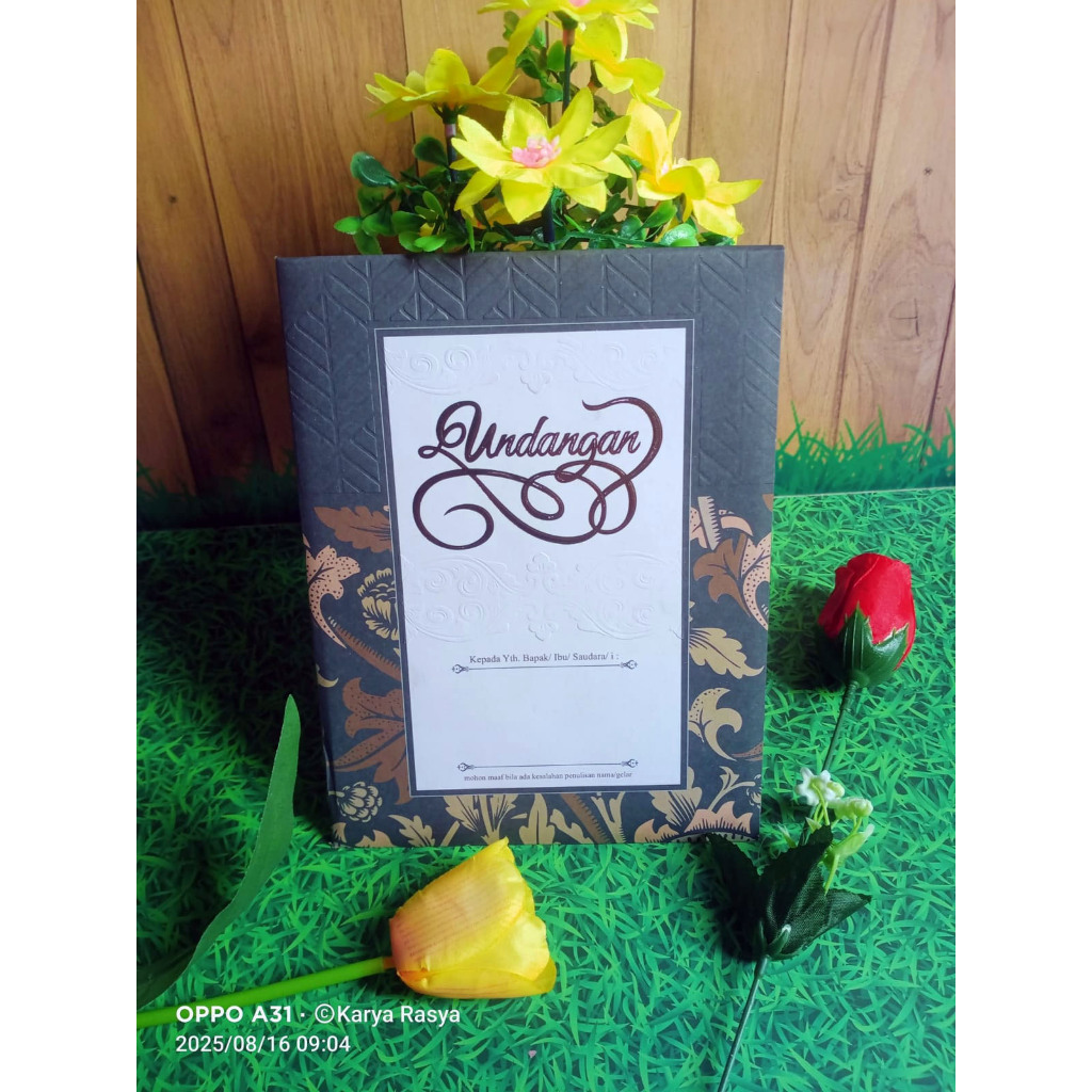 Jual Bisa order 10 pcs Undangan Pernikahan VIP Hard Cover Tebal Kaku ...