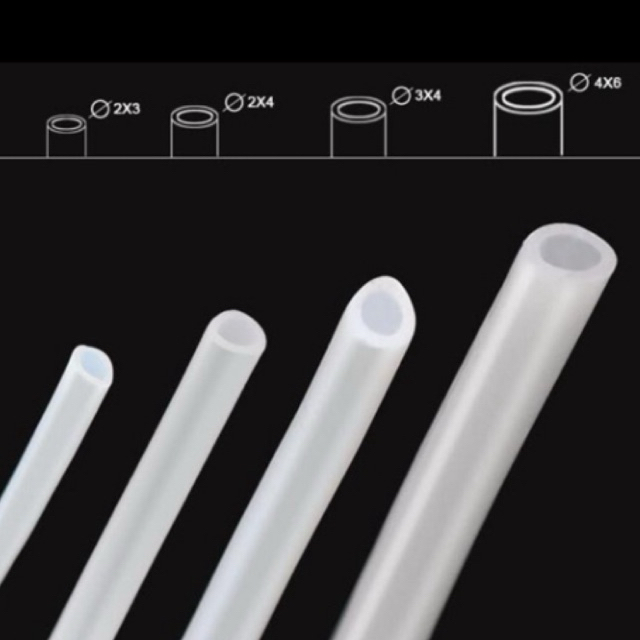 Jual selang teflon / selang PTFE OD 4mm x ID 2mm | Shopee Indonesia