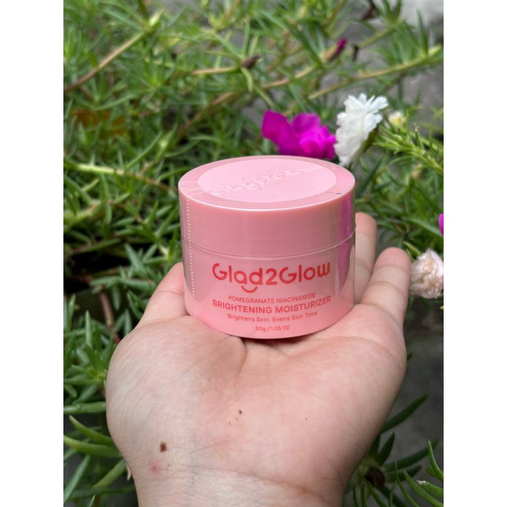 Jual GLAD2GLOW BRIGHTENING MOISTIRIZER 30gr PINK||POMEGRANETE ...