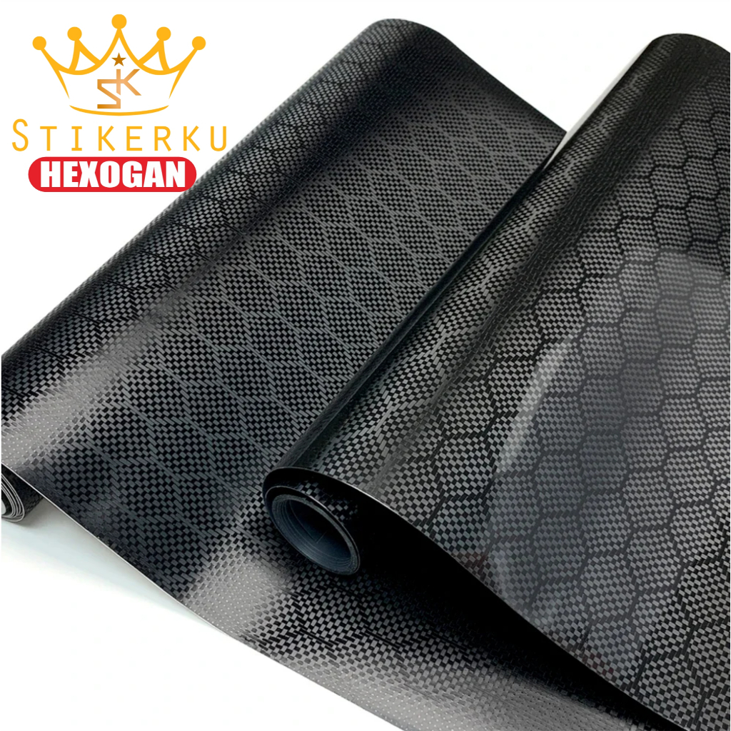 Jual Stiker Carbon Motor Mobil Hexagonal Untuk List Body Kasar Halus ...