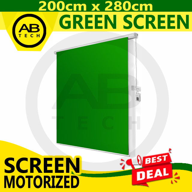 Jual Layar Green Screen Studio Motorized Ukuran 200 x 280 cm | Shopee ...