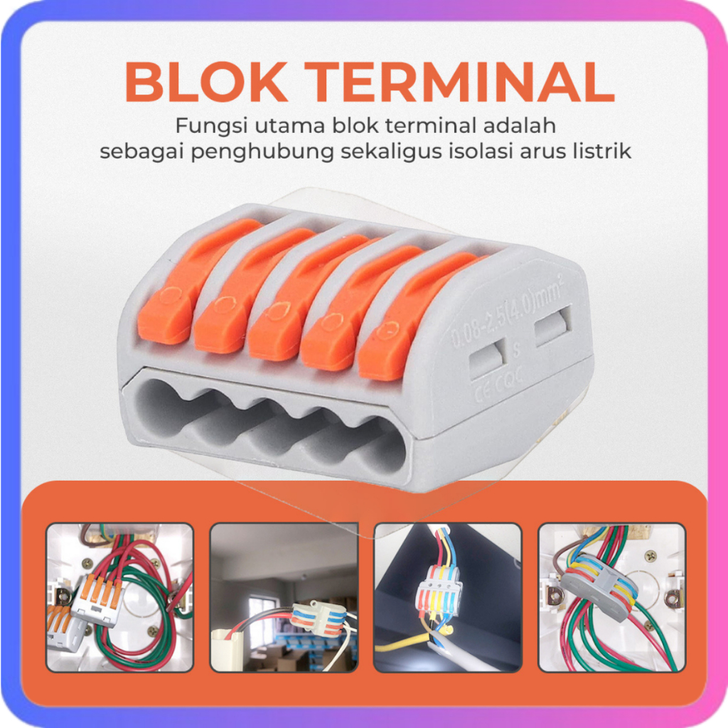 Jual Terminal Block Konektor Sambungan Kabel Listrik 1 PCS PC Konektor ...