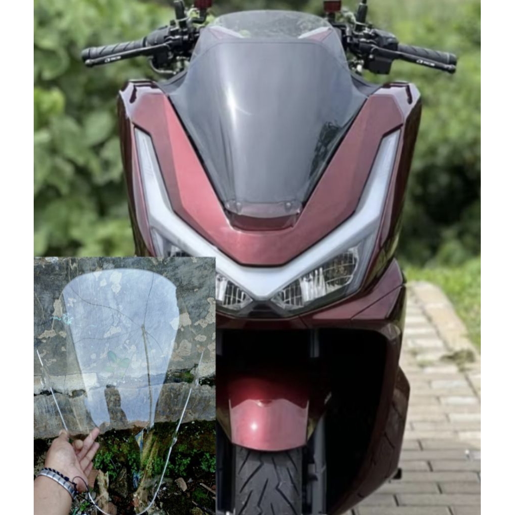 Jual VISOR WINDSHIELD PCX 160 NEW 2025 MODEL STANDARD FULL BENING ...