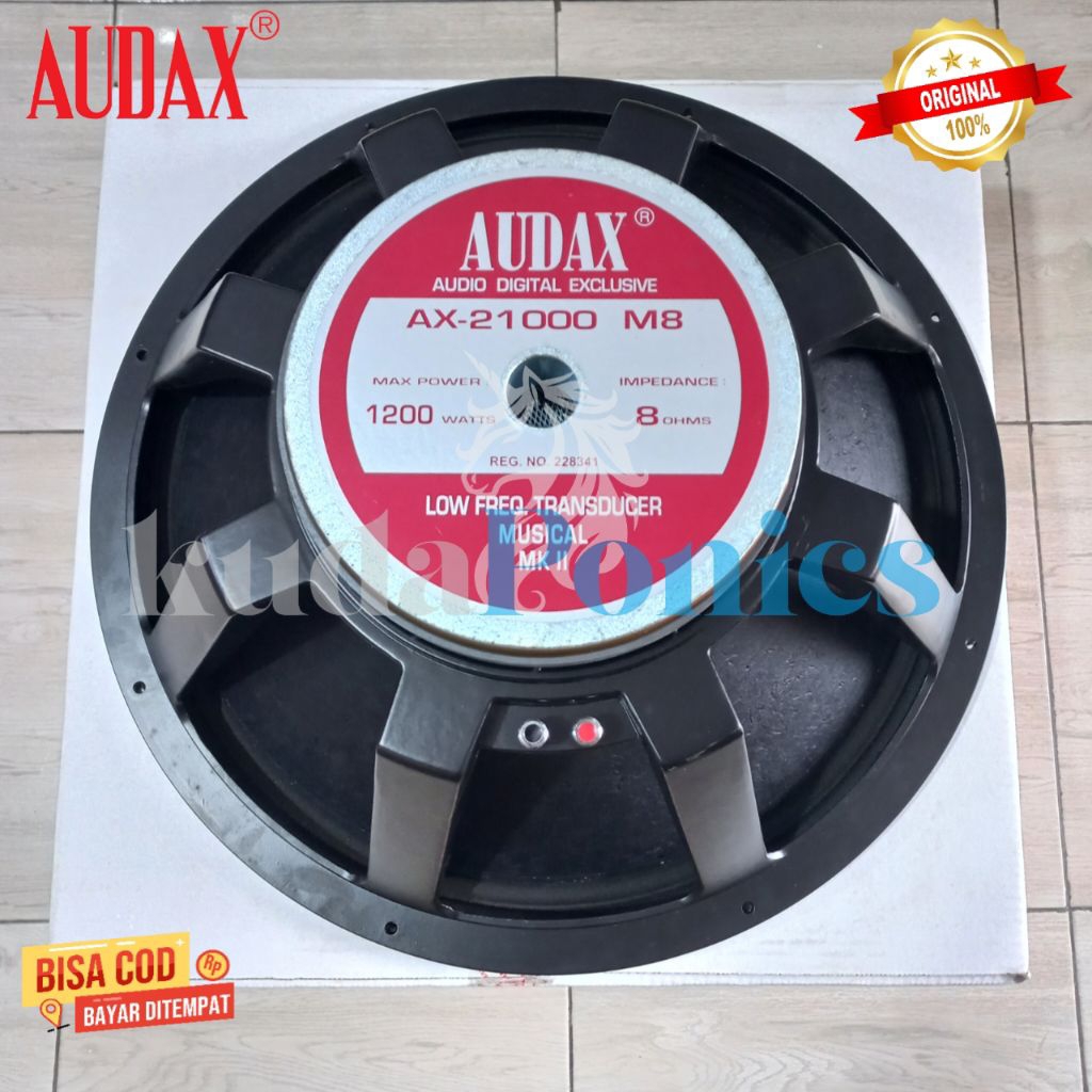 Jual Speaker Audax Original AX-21000 M8 21 Inch Double Spider 1200W ...
