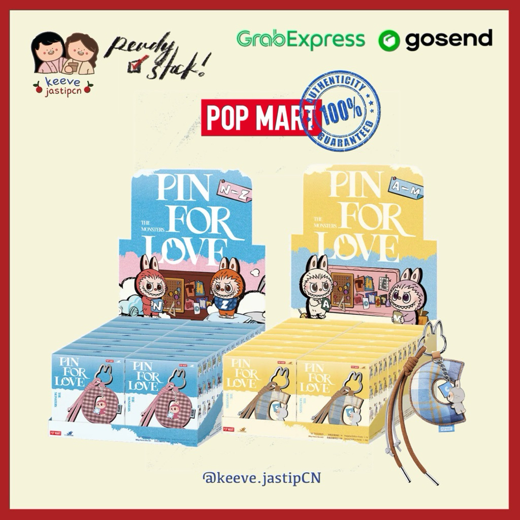 Jual POPMART THE MONSTERS LABUBU PIN FOR LOVE ALPHABET KEYCHAIN | Shopee Indonesia