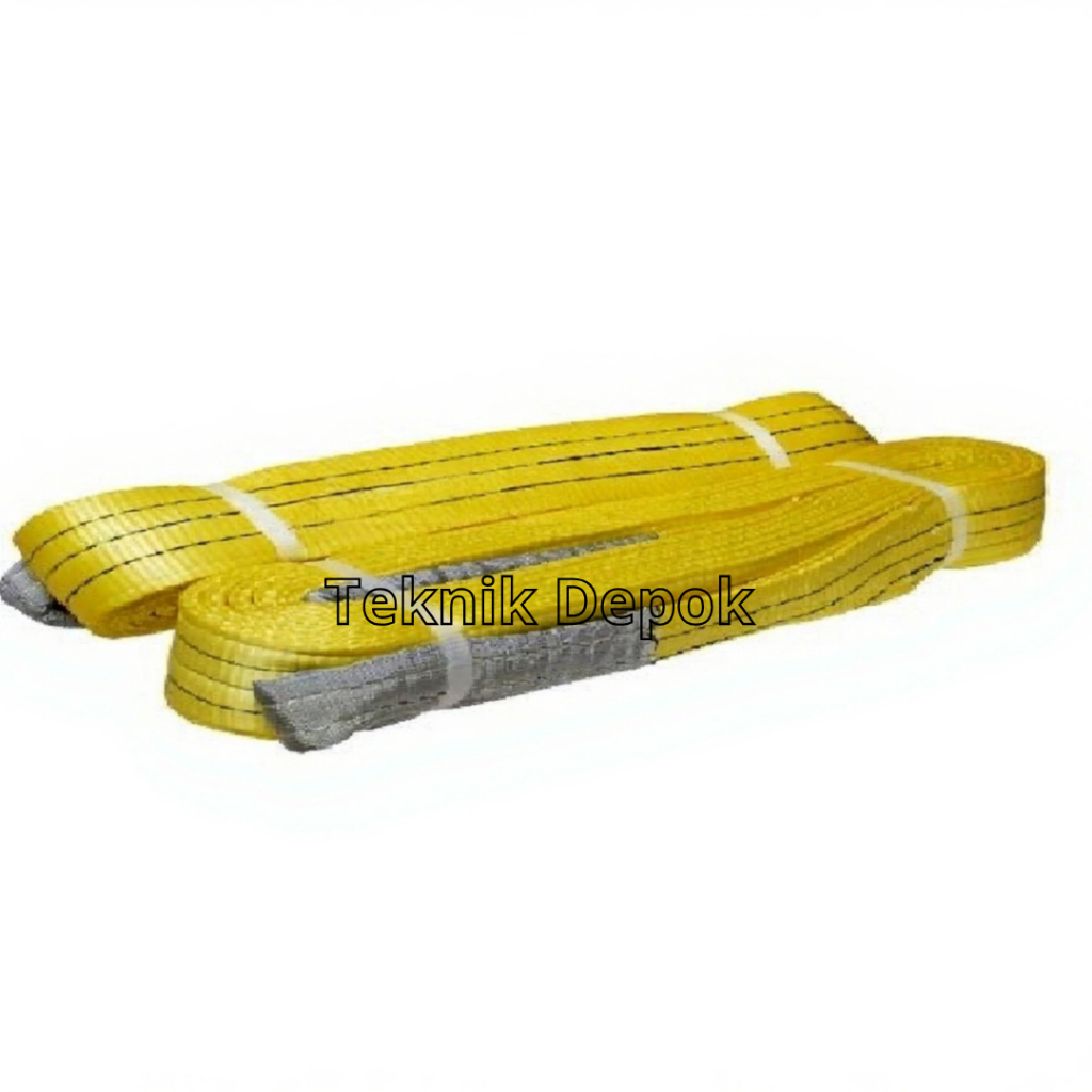 Jual Webbing Sling 3 Ton x 1 Meter Tali Pengikat Pengangkat Penarik ...