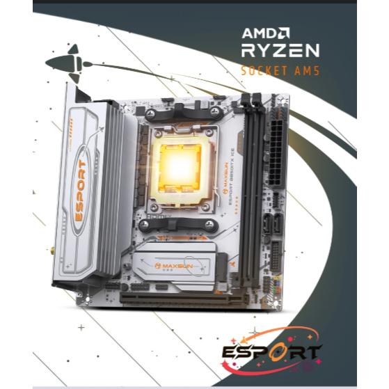 Jual Motherboard mini ITX MAXSUN eSport B850ITX / B850i WIFI ICE DDR5 ...