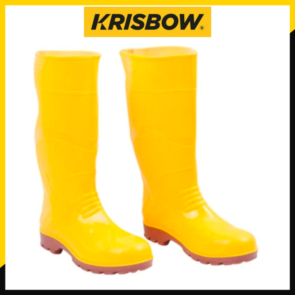 Jual Krisbow Ukuran 38 - 45 Sepatu Boots Pengaman Toecap K3l - Kuning ...