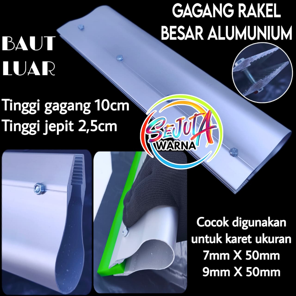 Jual GAGANG RAKEL SABLON ALUMUNIUM BESAR BAUT LUAR PER CM | Shopee ...