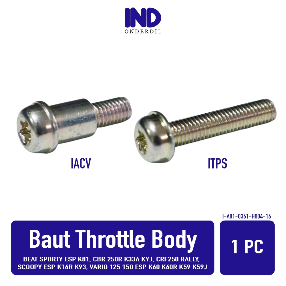 Jual GROSIR Baut Throttle Body TPS BeAT Sporty eSP K81 & CBR 250R K33A ...