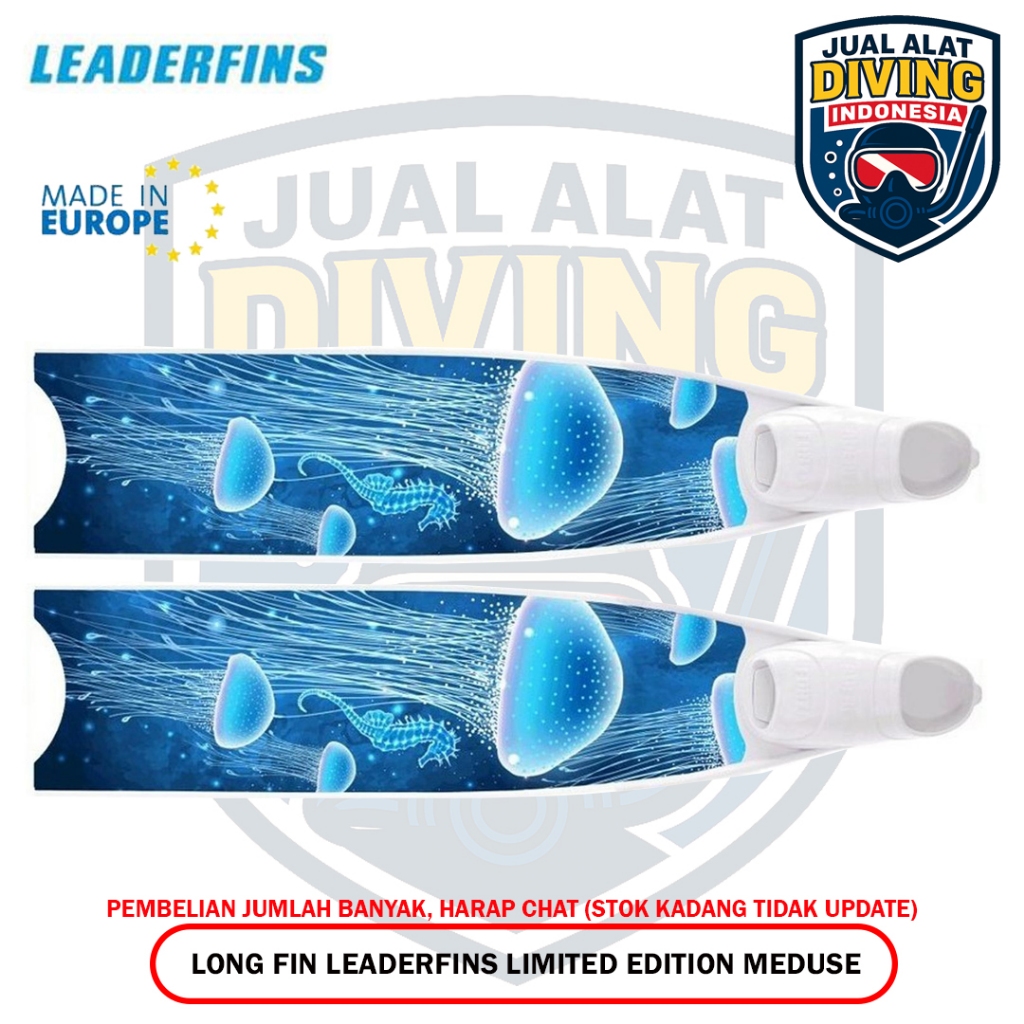 Jual Long Fin Leaderfins Limited Edition Meduse Fiberglass Pure Carbon ...
