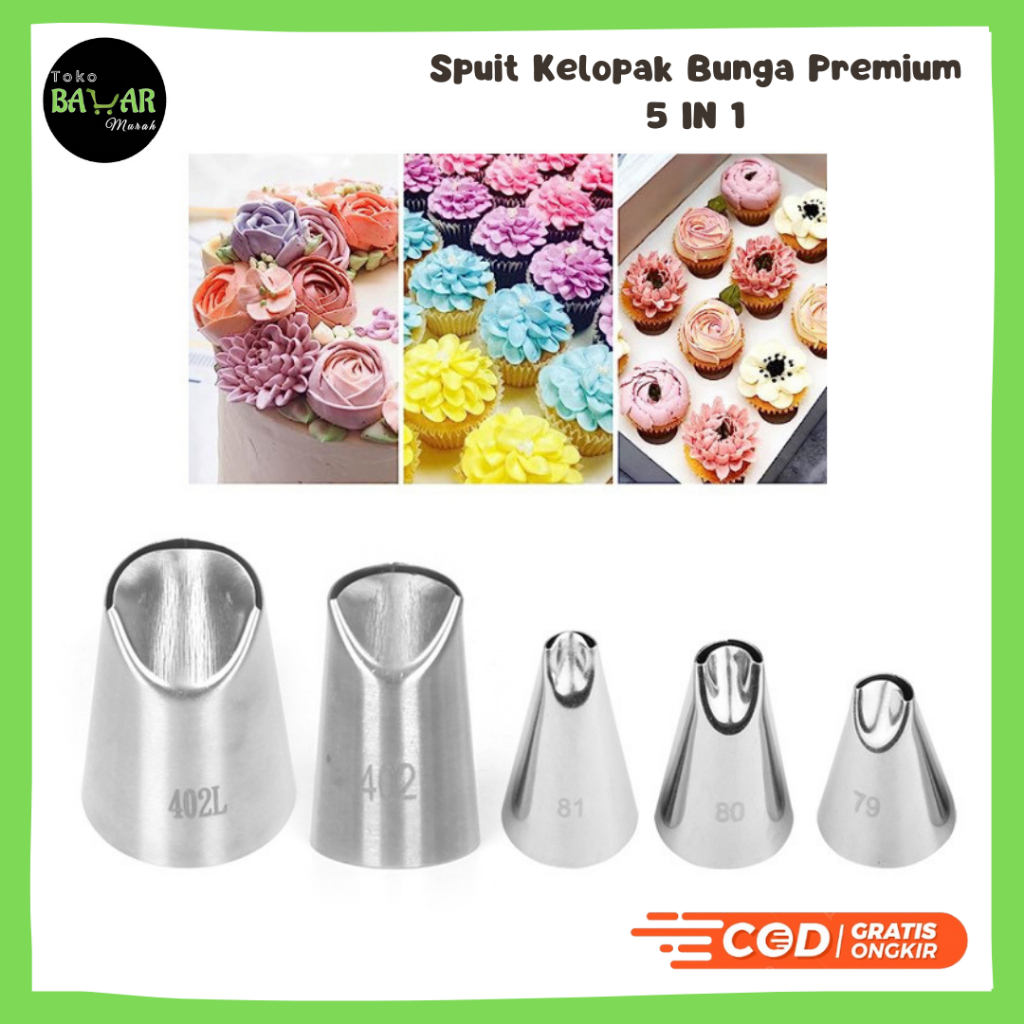 Jual BZ Spuit Kelopak Bunga Premium 5 IN 1 / Spuit Bunga Matahari ...