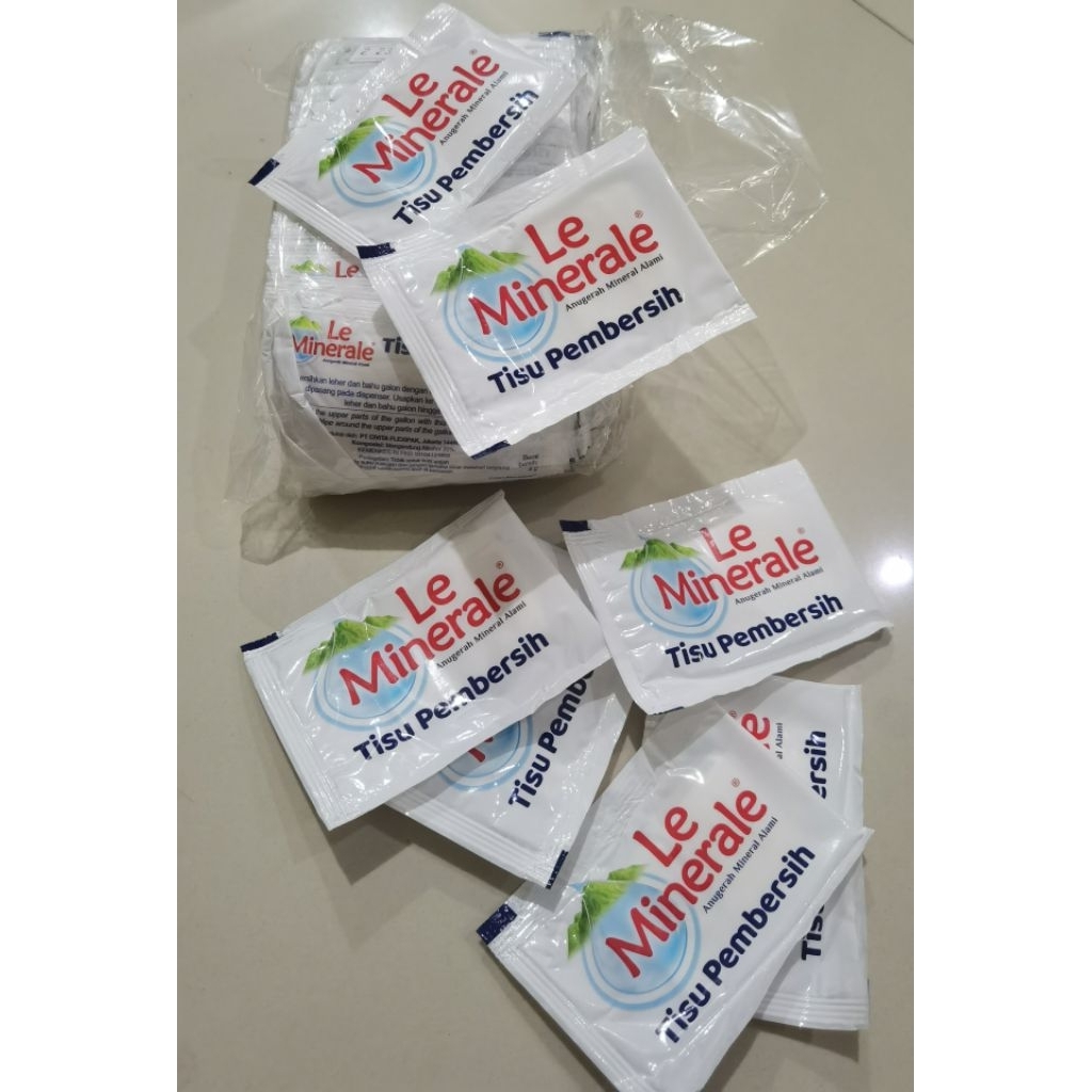 Jual tissu le mineral galon / tissue pembersih le minerale / tissu tisu ...