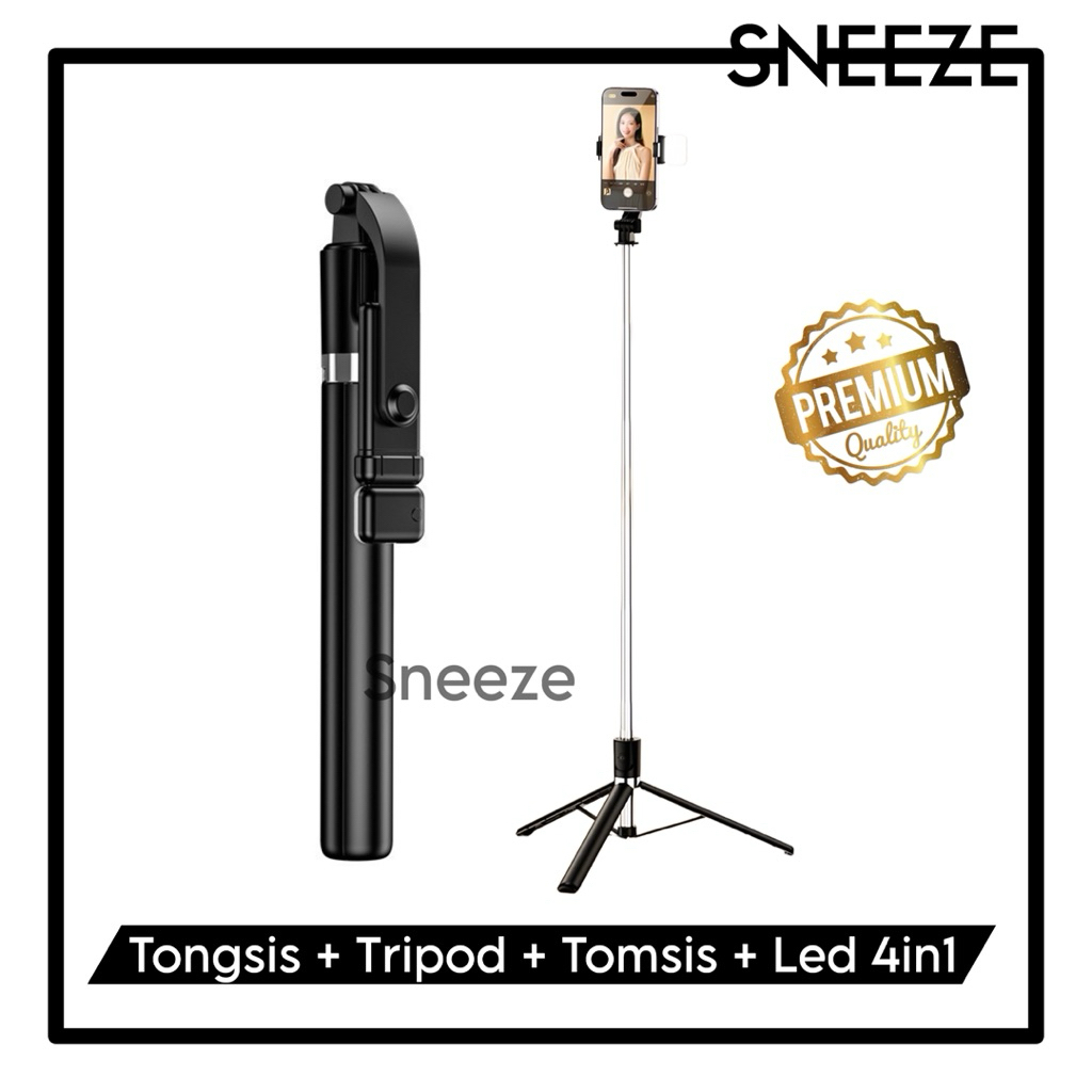Jual SNEEZE 1.7M PREMIUM TRIPOD TONGSIS TOMSIS Bluetooth 4-in1 R1S L ...