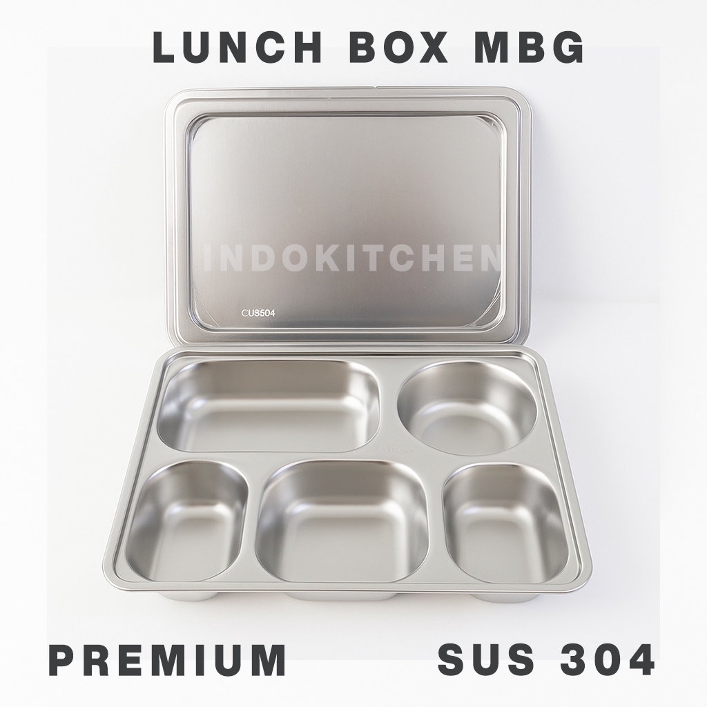 Jual Lunch Box MBG Stainless 304 Premium Food Grade Foodtray lunch box ...