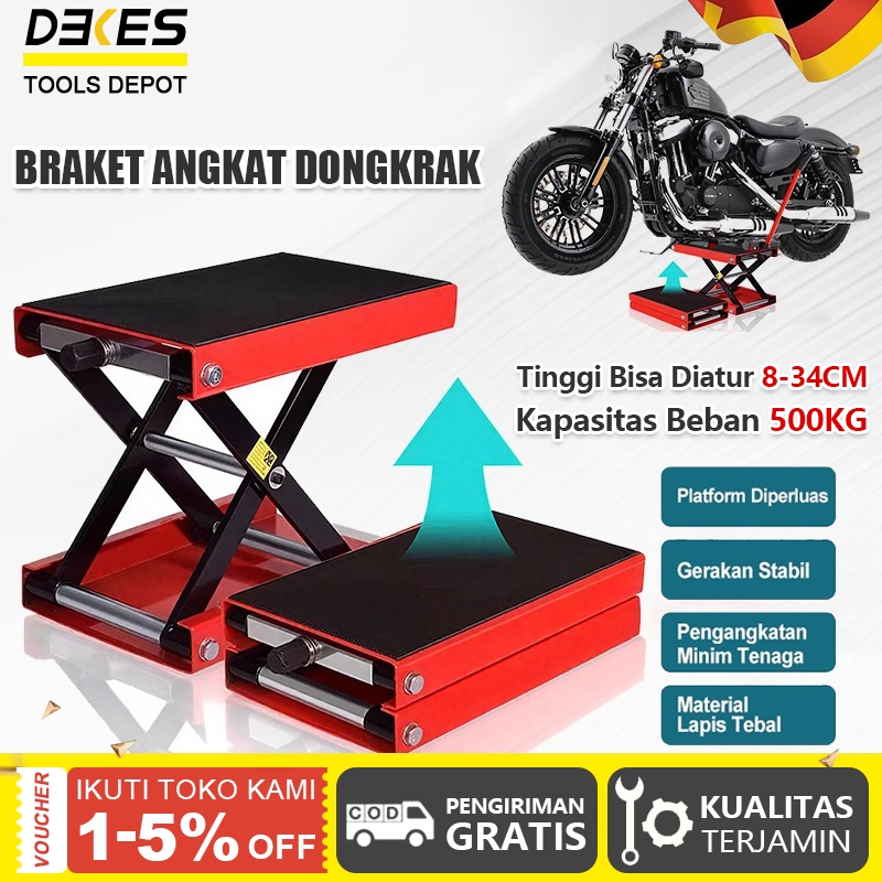 Jual DEKES Jack Hoist Stand 500KG For Motorcycle ATV Trail Braket ...