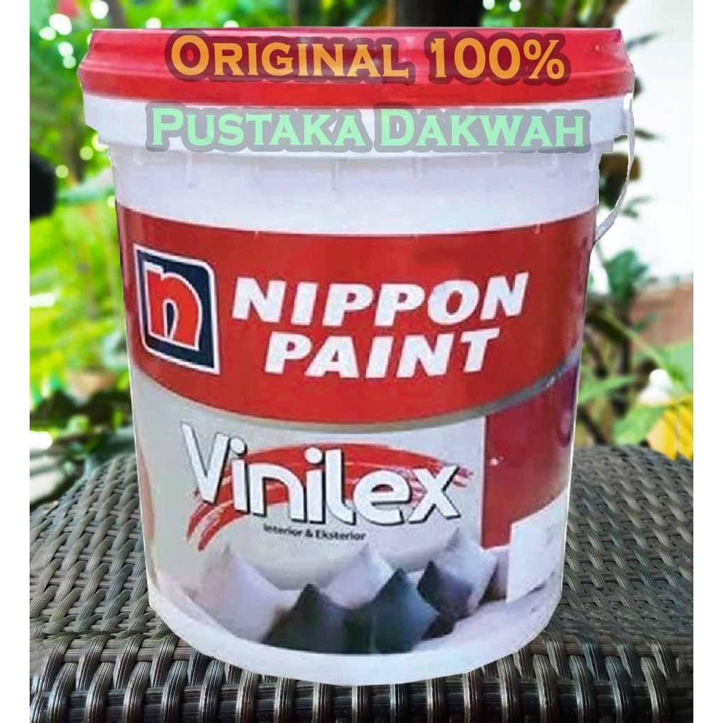 Jual Cat Tembok Nippon Paint Vinilex Interior Eksterior 25 kg Putih ...