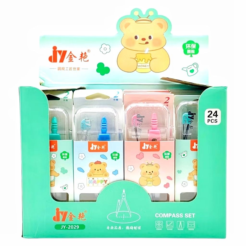 Jual Jangka Set Lucu Butter Bear | Jangka Matematika Kompas Pensil ...