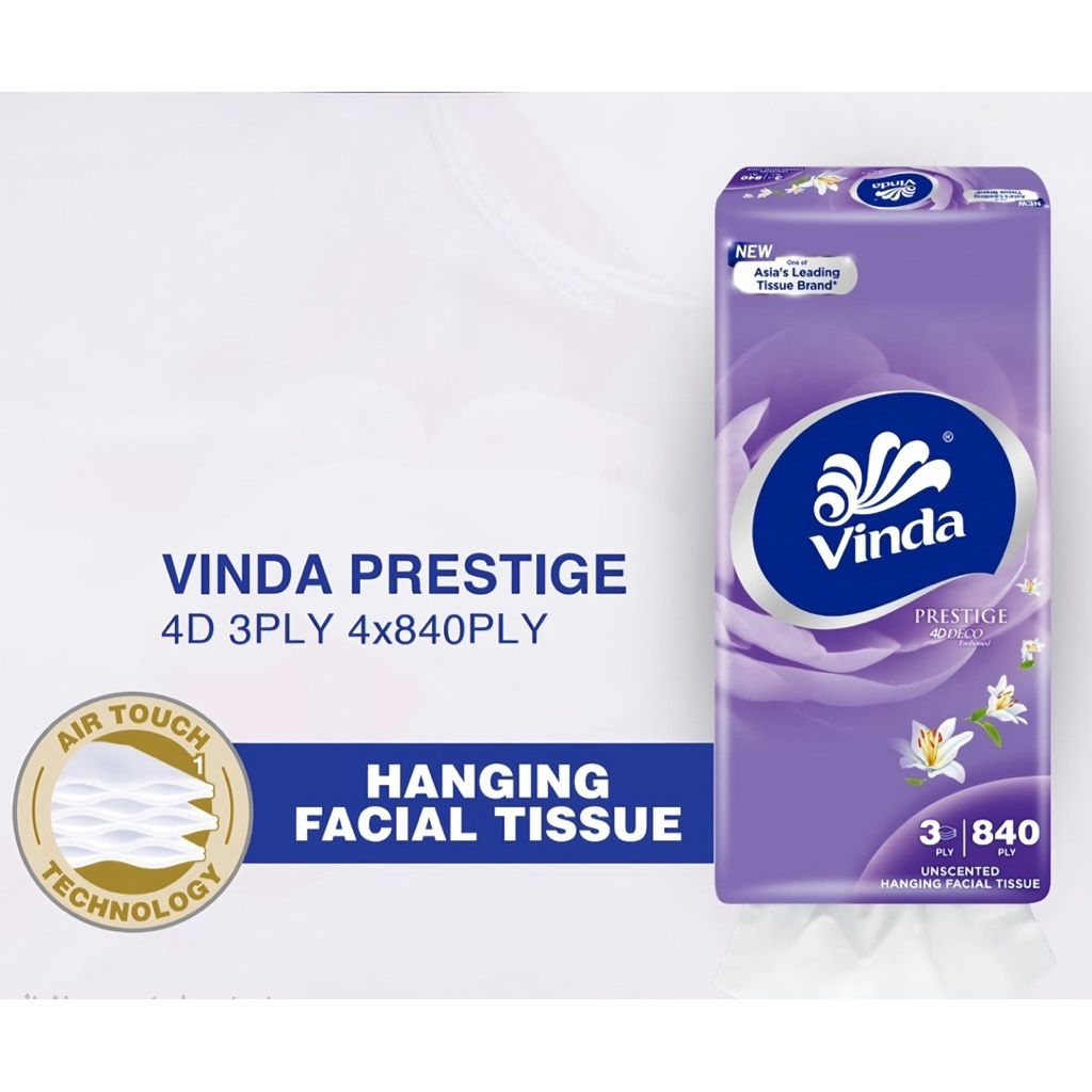 Jual TISU TISSUE WAJAH GANTUNG VINDA UNSCENTED HANGING FACIAL EMBOSSED ...