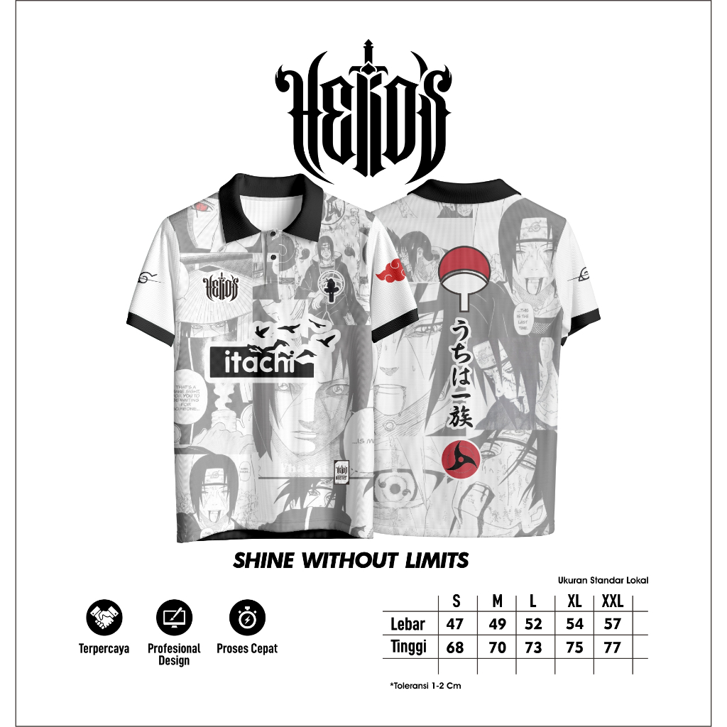 Jual JERSEY ANIME VINTAGE RETRO UCHIHA ITACHI FULL PRINTING | Shopee ...