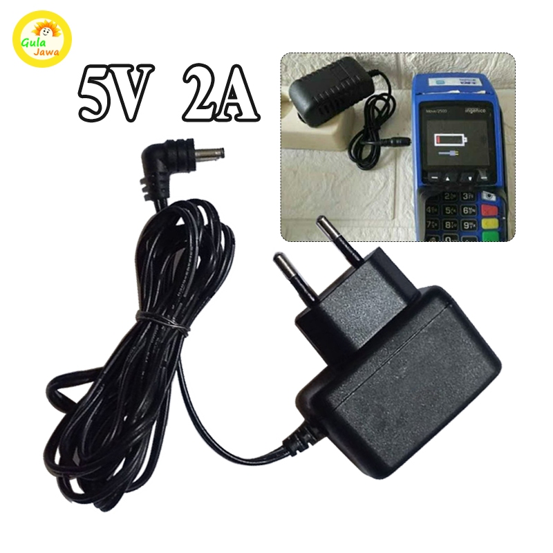 Jual Power Adapter 5V2A Casan EDC for POS Machine with 3.5mm Real Jack ...