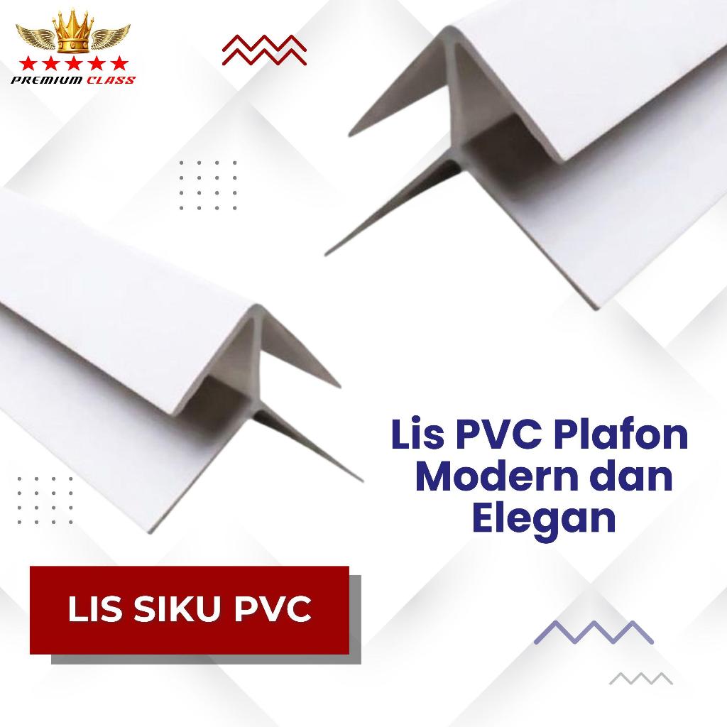 Jual LIS SIKU DECOR LIST SIKU PLAFON PVC (4 METER PER BATANG) | Shopee ...