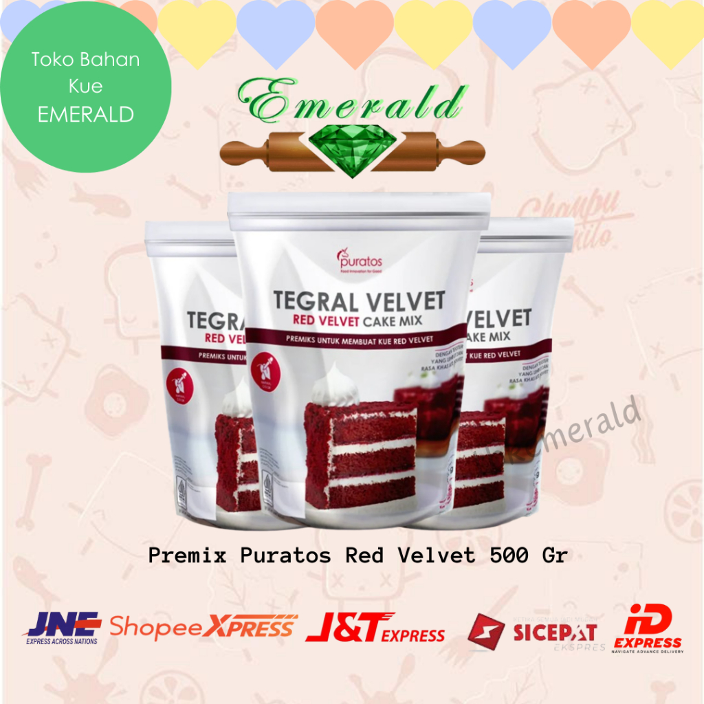 Jual Tepung Premiks Puratos Tegral Red Velvet 500 Gr | Shopee Indonesia