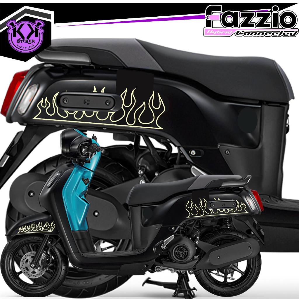 Jual SC.157A/STICKER CUTTING/STRIPING FAZZIO/DECAL FAZZIO/STIKER API ...