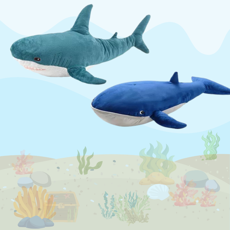 Jual Boneka Hiu Paus Besar Mainan Boneka Shark 100cm Untuk 18bln Keatas ...