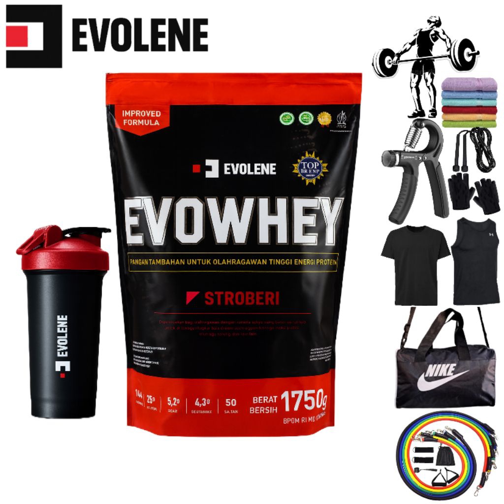 Jual Evolene - Evowhey 50x Serving Susu Whey protein Cutting Diet ...