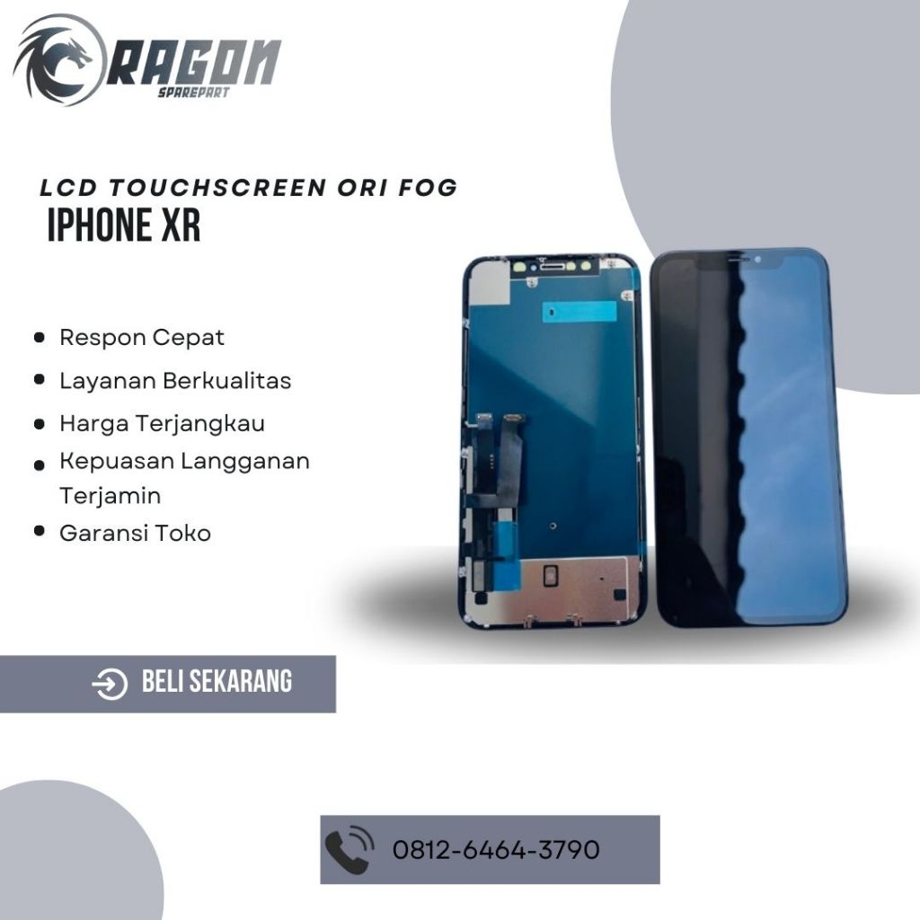 Jual LCD TOUCHSCREEN ORI COPOTAN FOG IP XR/11 | Shopee Indonesia