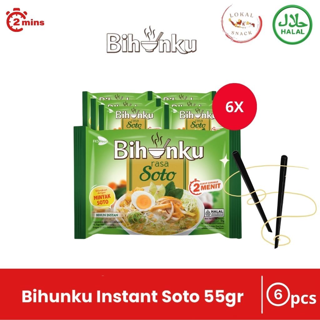 Jual Bihunku Kuah - Bihun Instan Rasa Soto - Paket 6 pcs | Shopee Indonesia